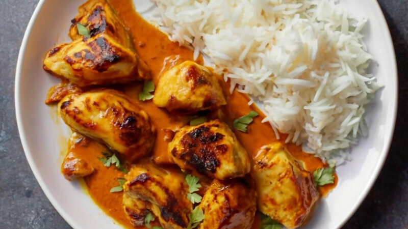 Chicken Tikka mit Reis